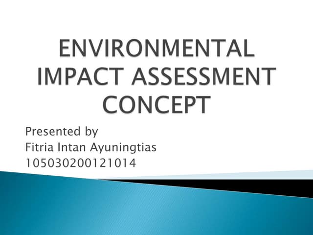 Environment impact assessment | PPTX