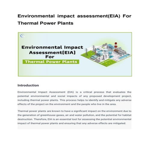 Environmental impact assessment(EIA) For Thermal Power Plants.pdf