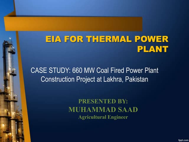 EIA ANALYSIS OF JINDAL THERMAL POWER PLANT | PDF