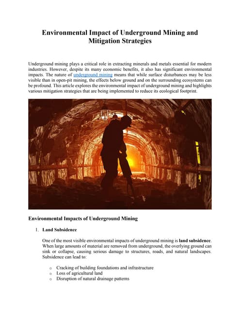 What is a Stope In Mining: Uncovering the Hidden Treasures of Ore Deposits | PDF