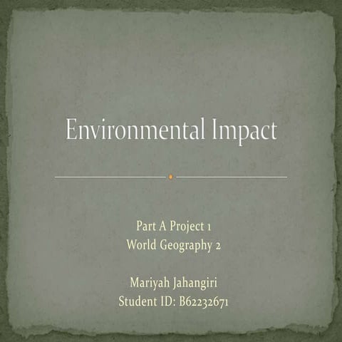 Environmental Impact | PPTX