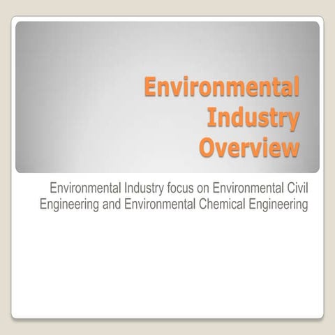 Environmental industry | PPTX