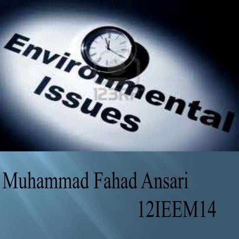 Environmental crisis | PPT