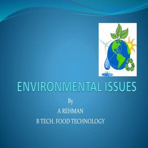 Environmental issues | PPTX