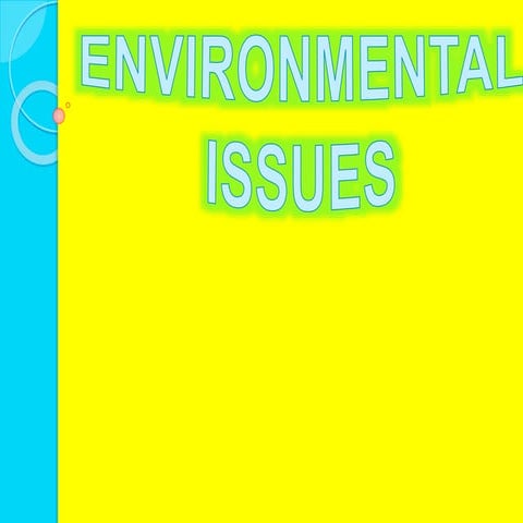 Environmental issues | PPTX