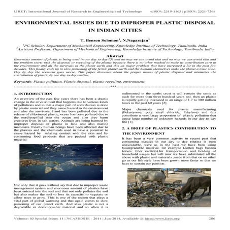 Questionnaire on plastic pollution | DOCX