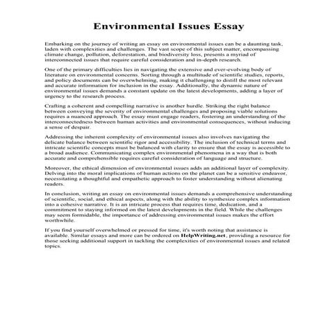 Environmental Issues Essay.pdf