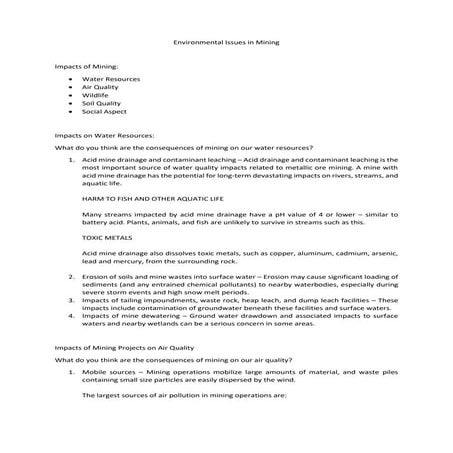 Mining in forest | PPTX