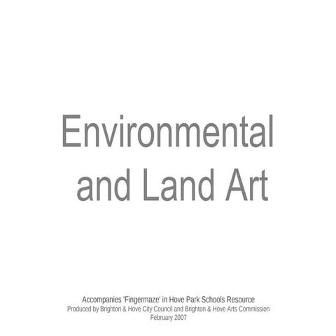 Environmental land art_presentation[1] | PPT