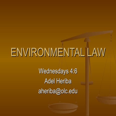 Environmental law | PPT