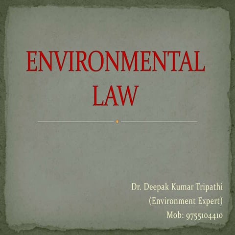 Environmental law | PPTX