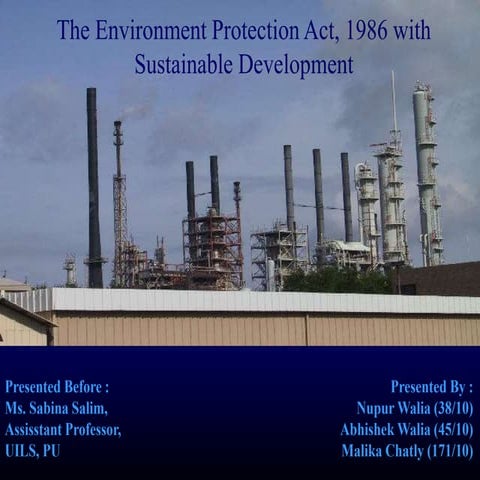 Environmental law project 1 | PPT
