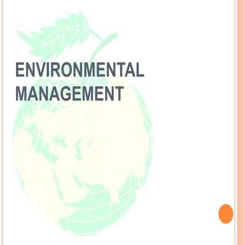 Environmental management | PPTX | Environmental Services Industry ...