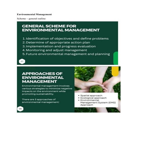 general scheme for environmental management | PDF