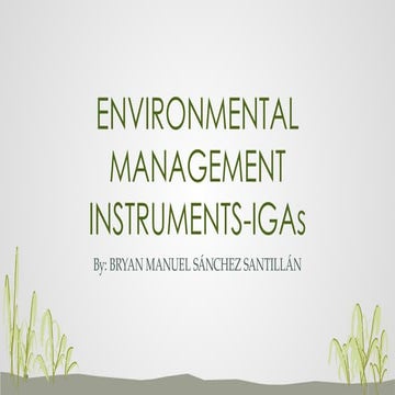 ENVIRONMENTAL MANAGEMENT INSTRUMENTS-IGAs.pptx