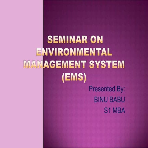 Environmental management system | PPT