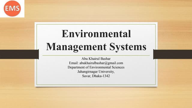 Integrated Management System, Training, IMS, Safety | PPTX