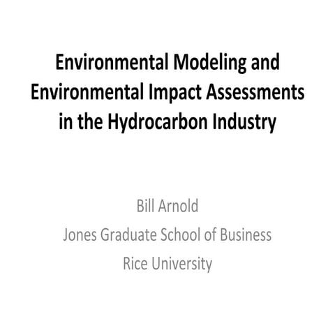 Environmental modeling and environmental impact assessments final | PPT