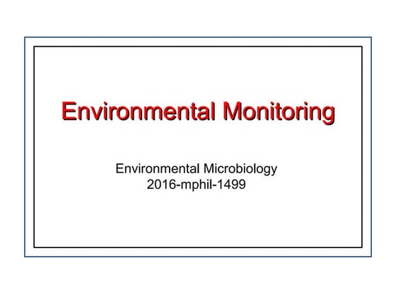 Usp 36 Chapter 1116 environment monitoring | PDF