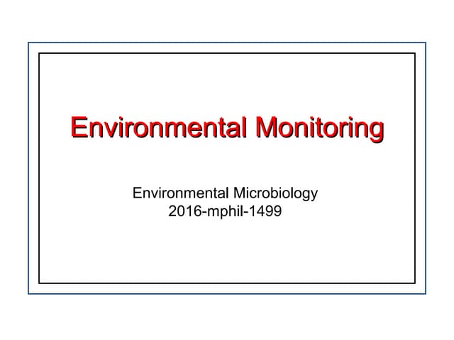 Usp 36 Chapter 1116 environment monitoring | PDF