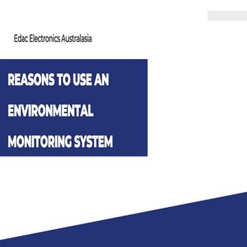 Reasons to Use an Environmental Monitoring System | PPT