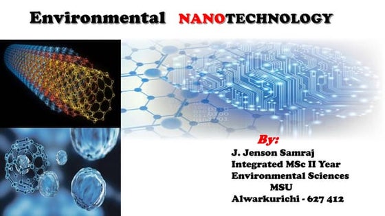 APPLICATION OF NANOTECHNOLOGY | PPT