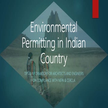 Environmental Permitting in Indian Country | PPTX