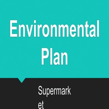 Environmental plan | PPTX