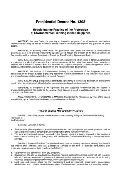 Environmental Laws PD 1586 | PDF