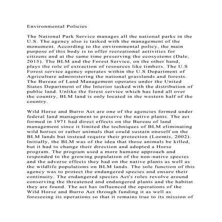 Bureau of land management | PDF