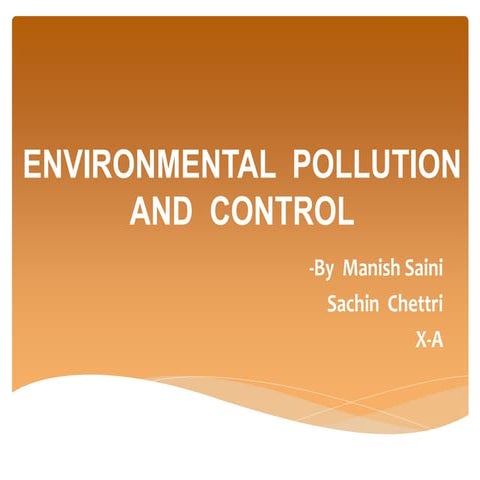 Environmental pollution | PPT
