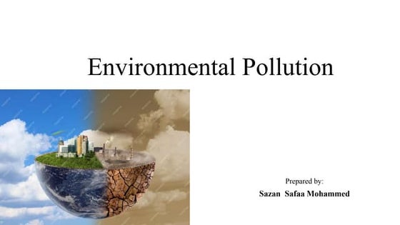 presentation on pollution and Its Types PPT | PPT