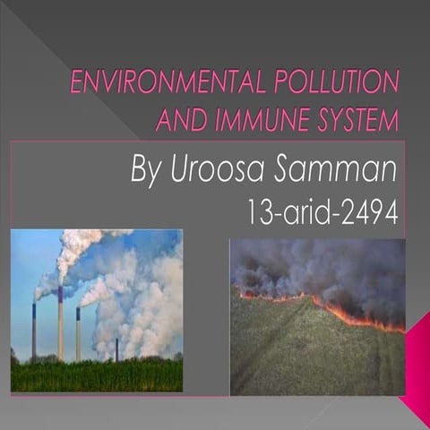 Environmental pollution and immune system | PPT