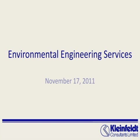 Environmental Engineering Services | PPT