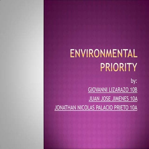 Environmental priority | PPTX