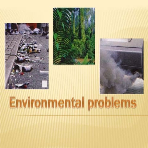 Environmental problems | PPTX