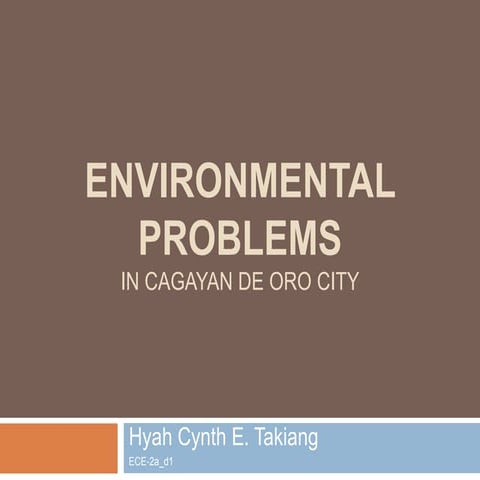 Environmental problems | PPTX