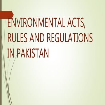 Environmental profile of pakistan | PPTX