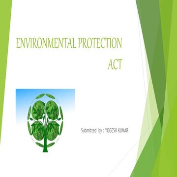 ENVIRONMENTAL PROTECTION ACT (1)1111pptx | PPTX