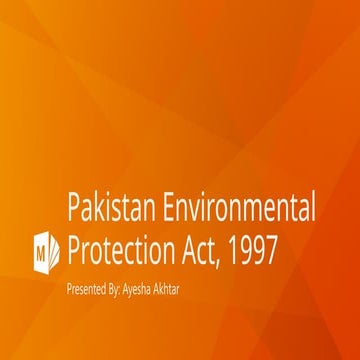 environmental protection act ppt.pptx act 1997 | PPTX