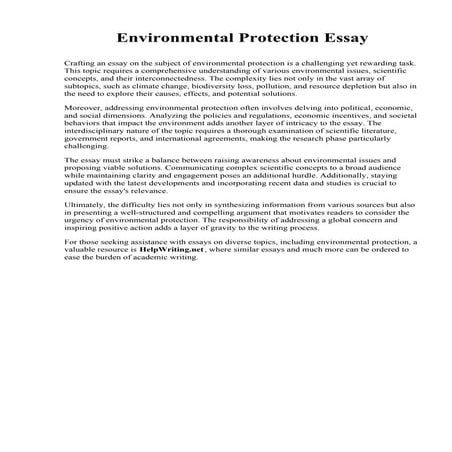 Environmental Protection Essay.pdf