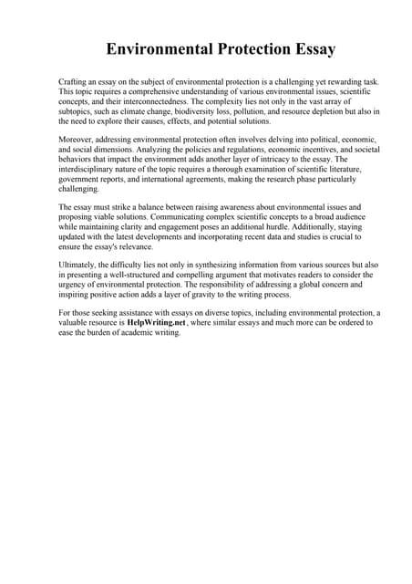 Essay On Environment Conservation.pdf