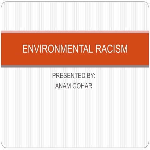 Environmental racism | PPTX