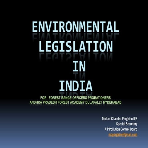 Environmental legislation | PPTX