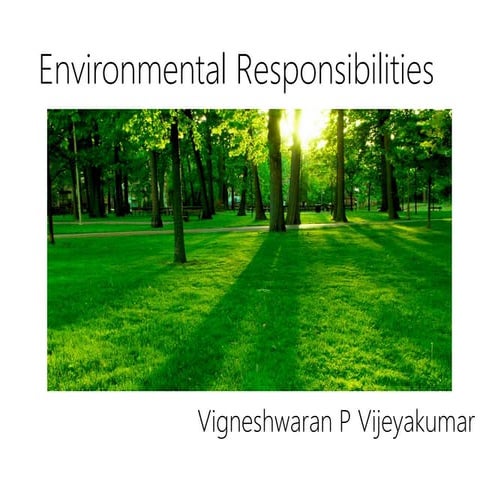 Environmental responsibilities | PPTX