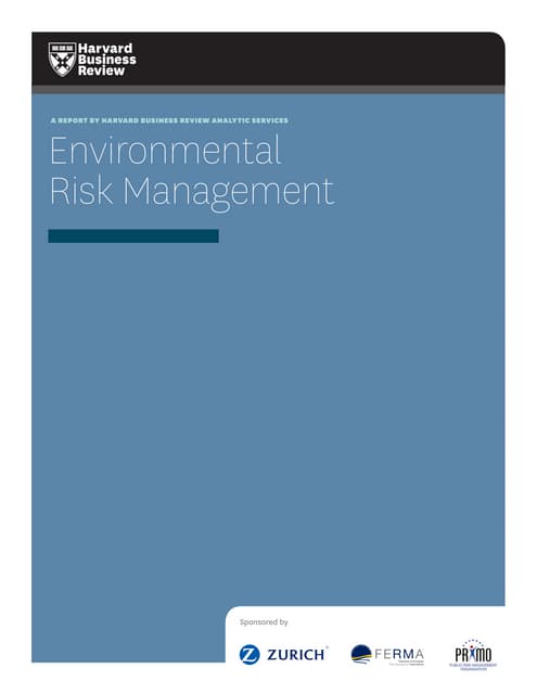Environmental Risk Management Section 1 Course Intro | PPT
