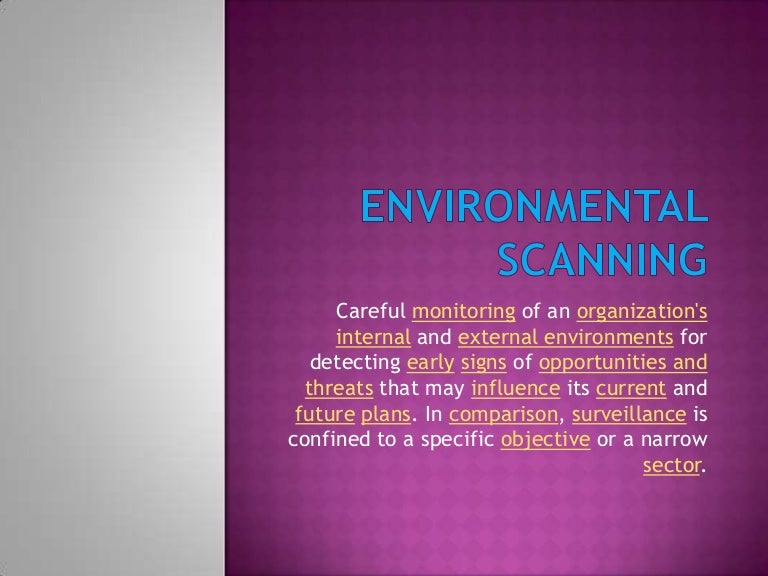 Environmental Scanning environmental-scanning
