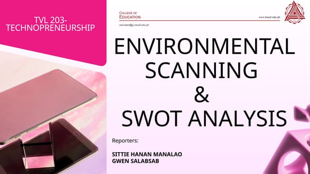 Environmental scanning (ppt) | PPTX