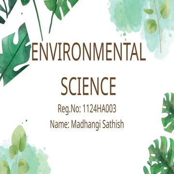 Environmental Science 1 Pptx Environmental Pptx
