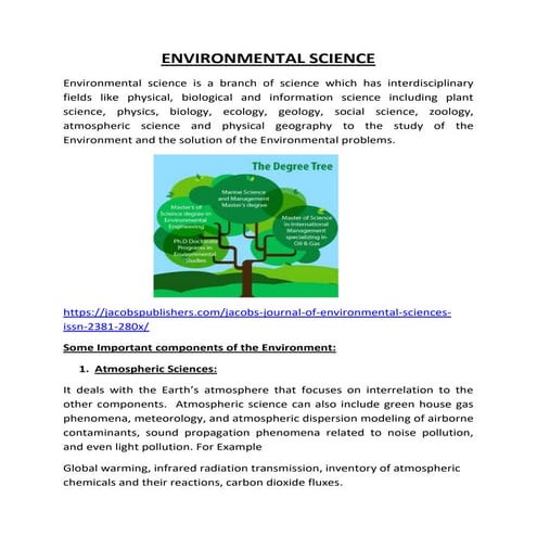 Environmental science | PDF